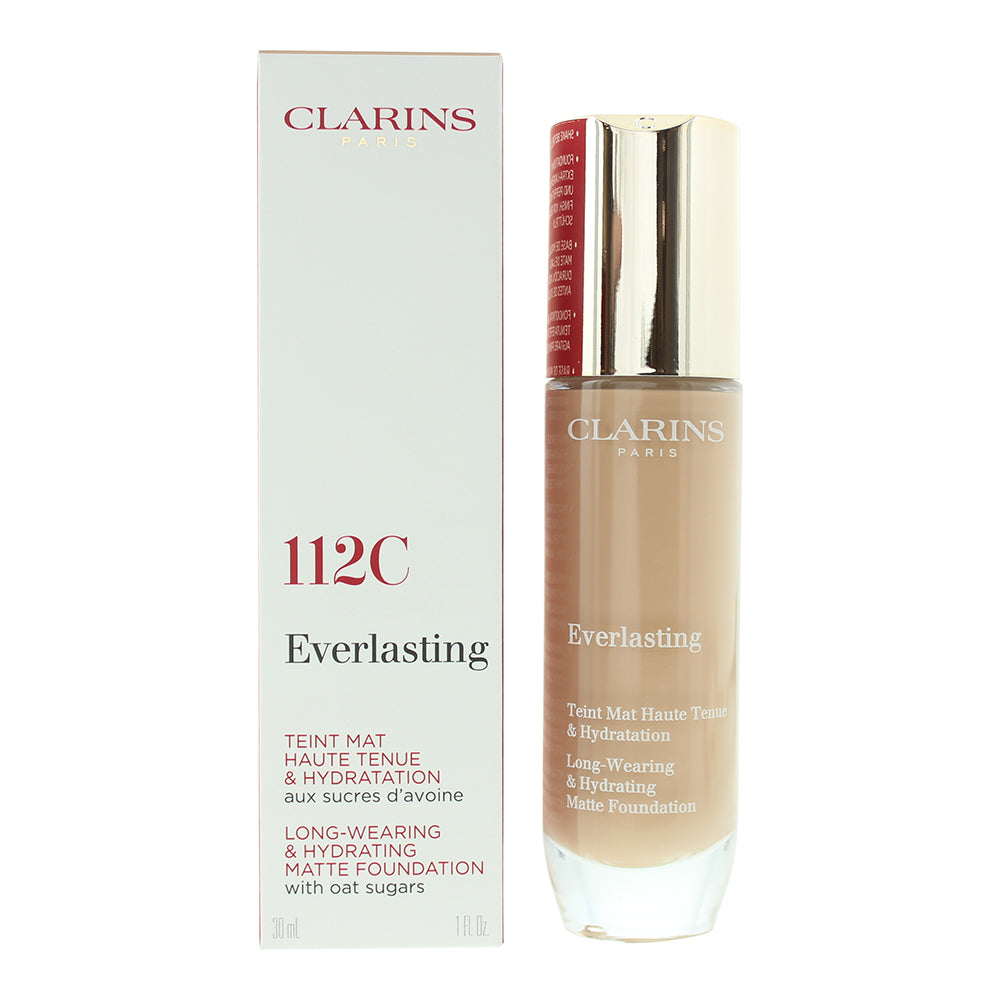 Clarins Everlasting Long Wearing & Hydrating 112C Amber Matte Foundati
