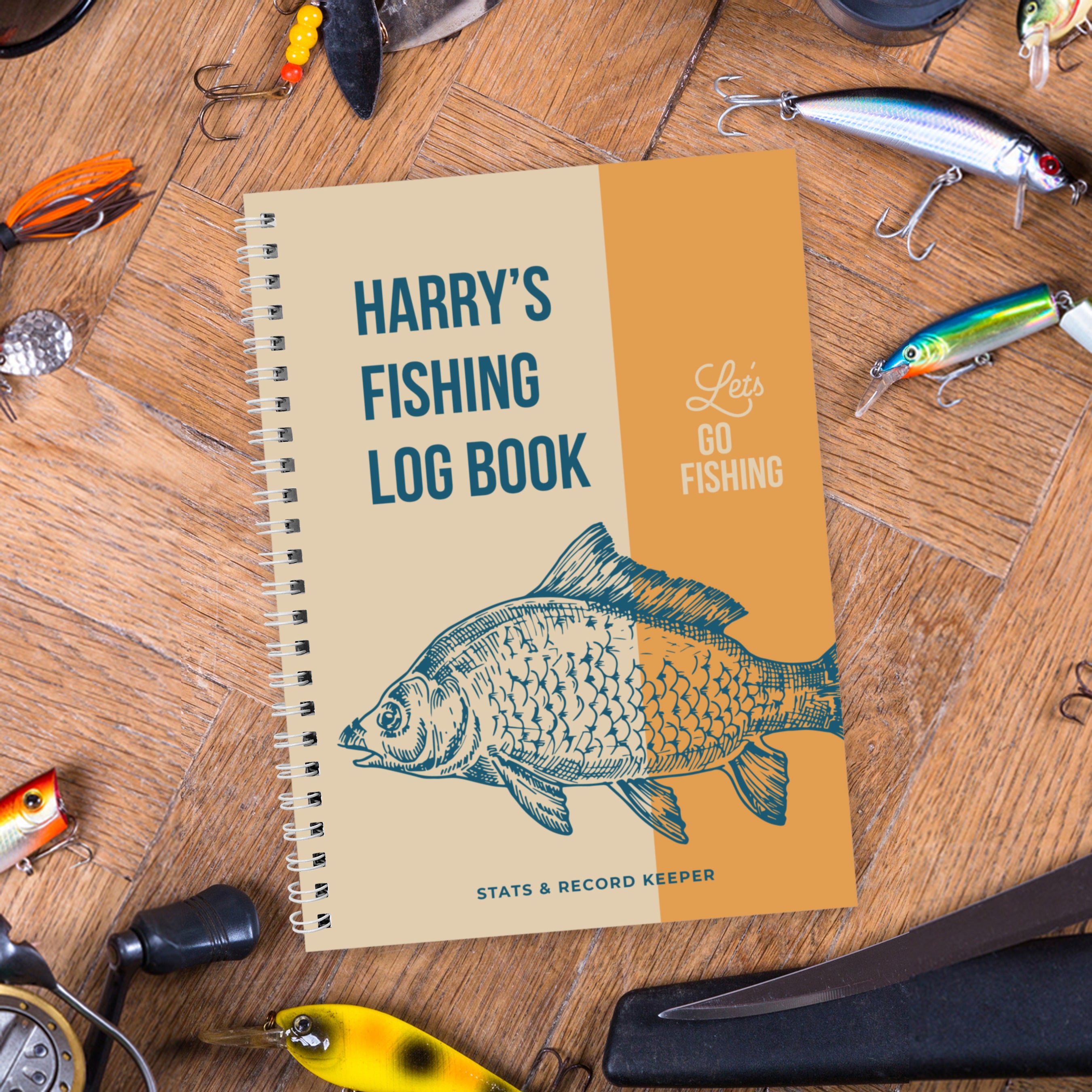 A5 Fishing Log Book