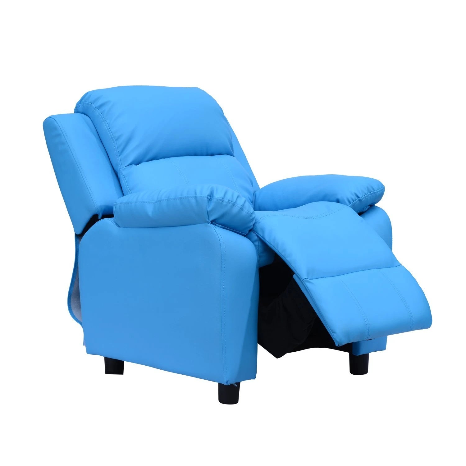 HOMCOM Children s Recliner storage armchair Blue