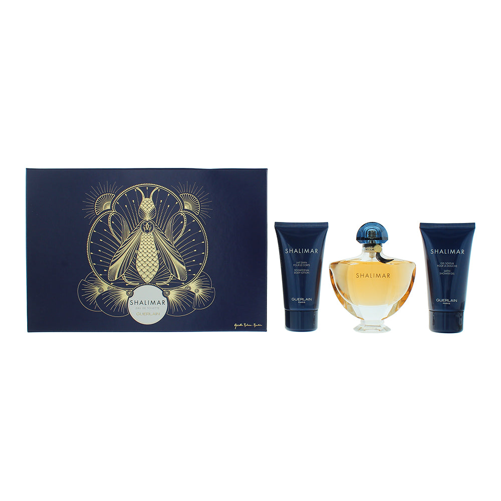 Guerlain Shalimar 3 Piece Gift Set: Eau de Parfum 50ml - Body Lotion 7
