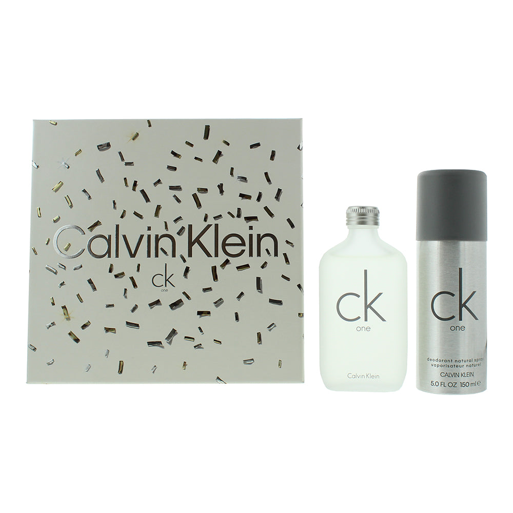 Calvin Klein Ck One 2 Piece Gift Set: Eau de Toilette 100ml - Deodoran