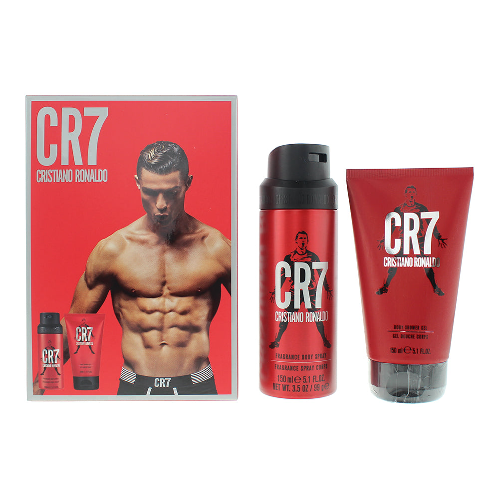 Cristiano Ronaldo Cr7 2 Piece Gift Set: Shower Gel 150ml - Body Spray