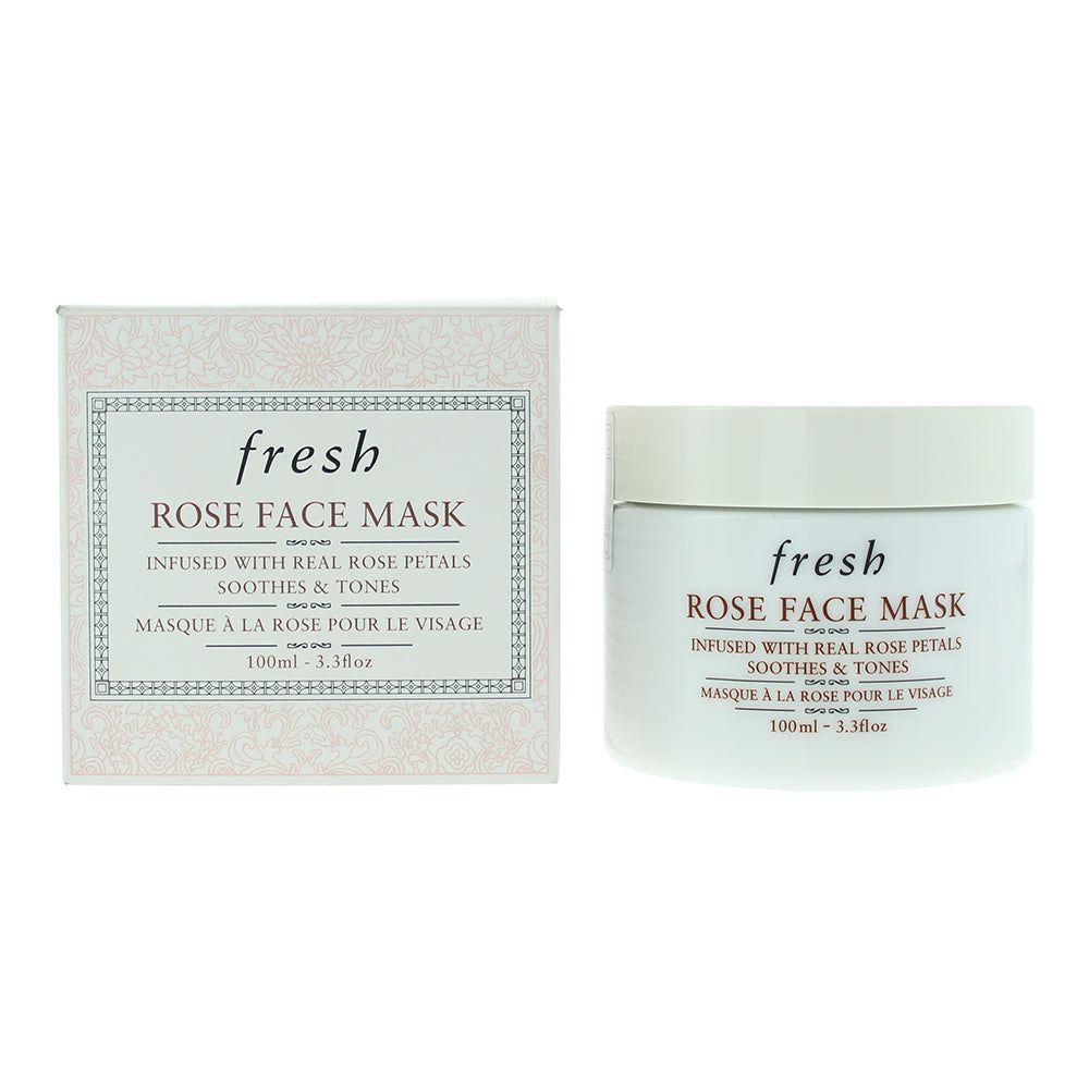 Fresh Rose Face Mask Infused with Real Rose Petals Soothes and Tones 1