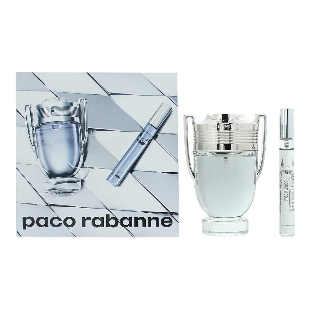 Paco Rabanne Invictus 2 Piece Gift Set: Eau de Toilette 100ml - Eau de