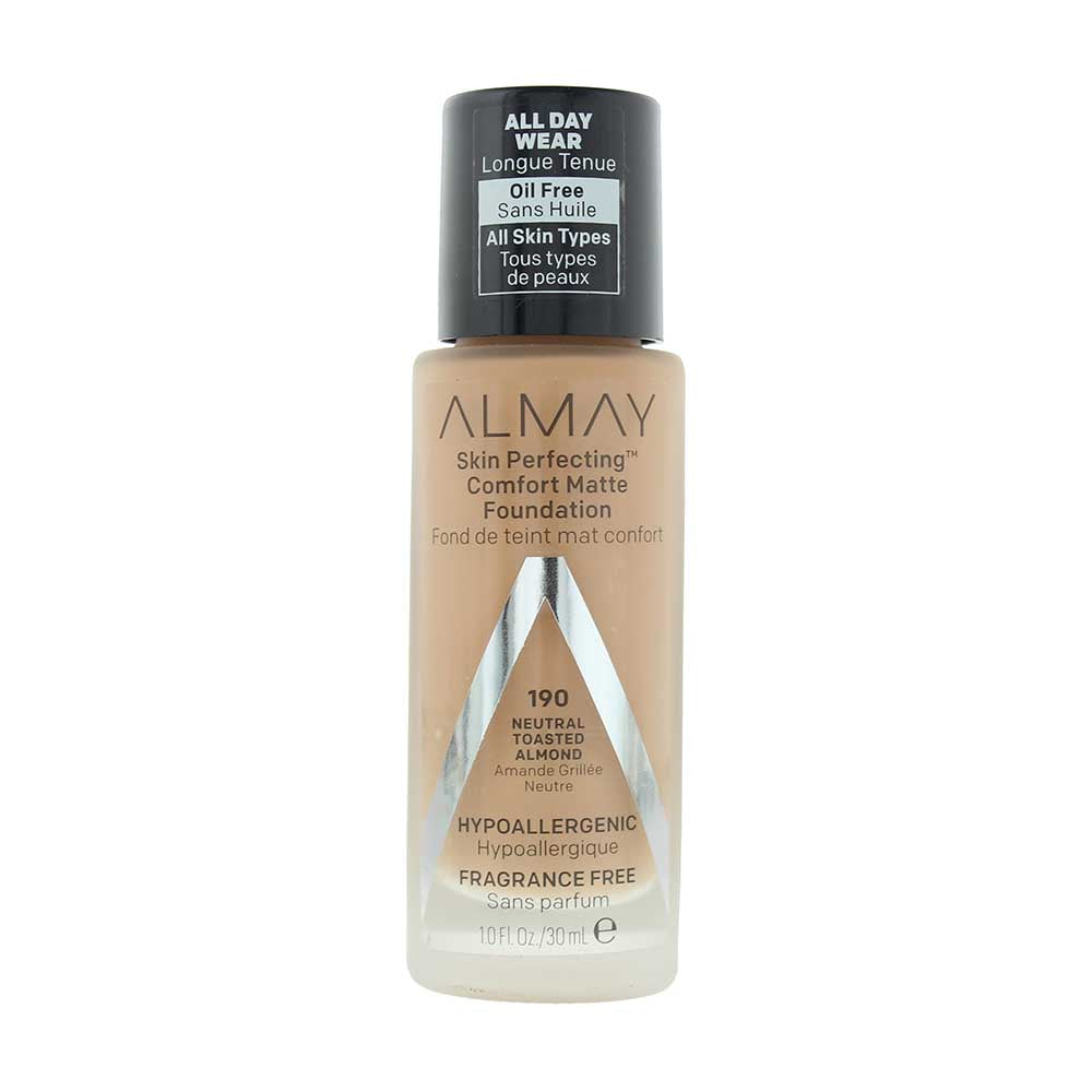 Almay Skin Perfecting Comfort Matte 190 Neutral Toasted Almond Foundat