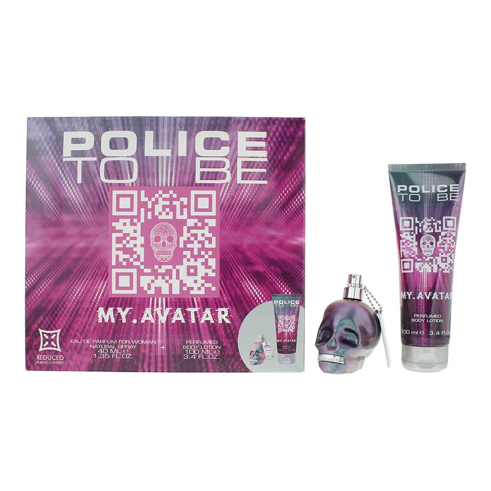 Police To Be My Avatar 2 Piece Gift Set: Eau de Parfum 40ml - Body Lot