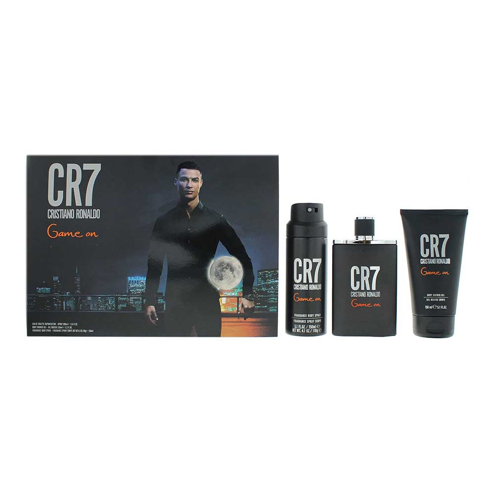 Cristiano Ronaldo Cr7 Game On 3 Piece Gift Set: Eau De Toilette 100ml