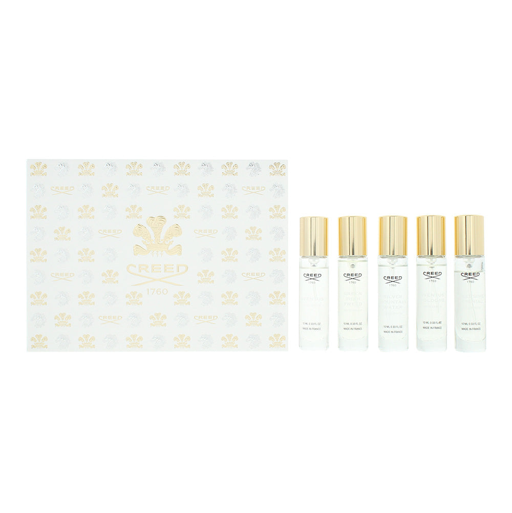 Creed 5 Piece Gift Set: Aventus Eau De Parfum 10ml - Green Irish Twe E