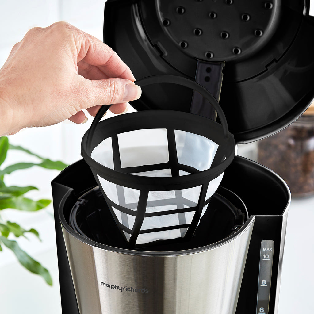 Morphy Richards Equip Filter Coffee Machine Brushed Steel