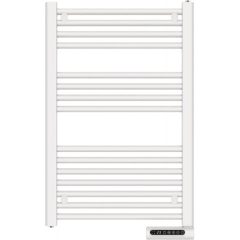 Towel Rail Bathroom Heater 500W Vertical Fluid Radiator White Electric