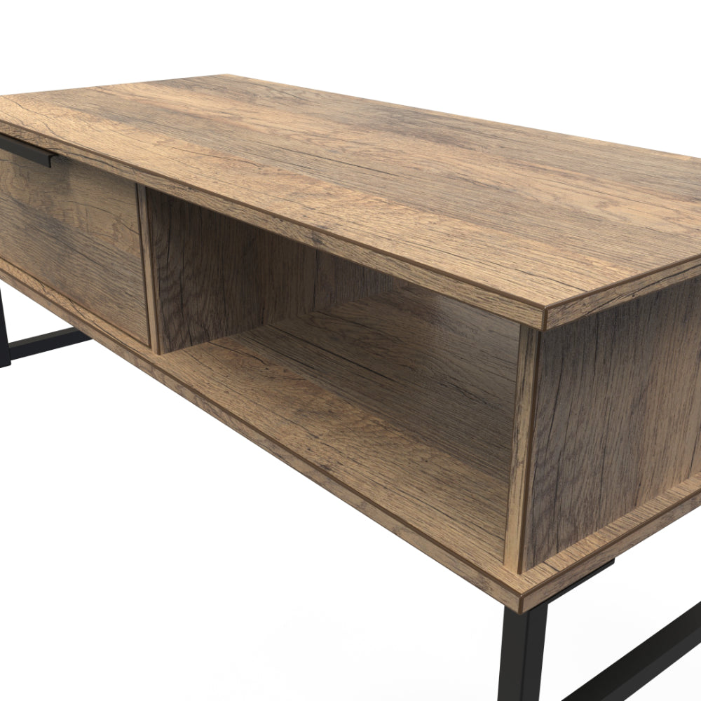 Havana Ready Assembled Coffee Table with 1 Drawer - Vintage Oak