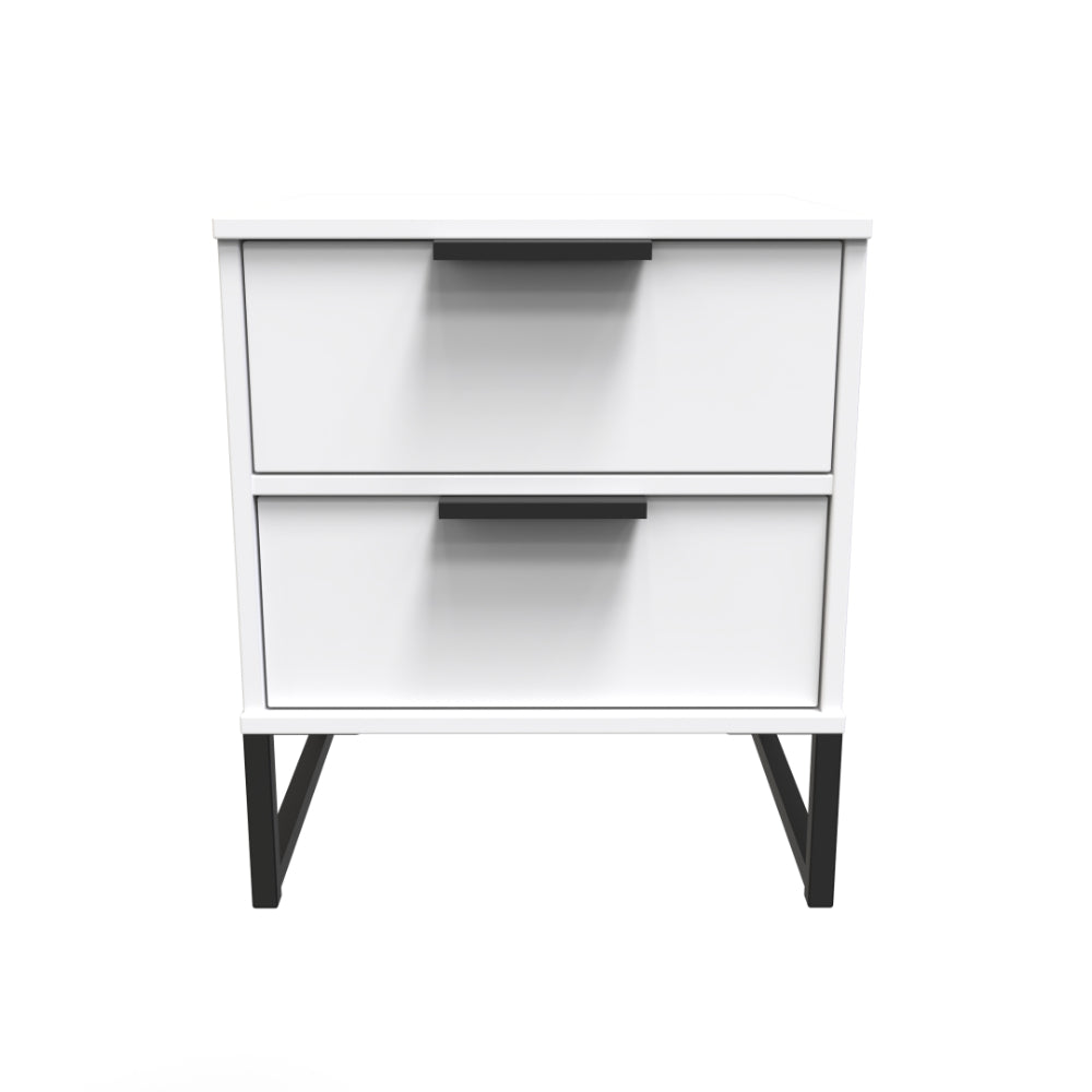White and black bedside table store