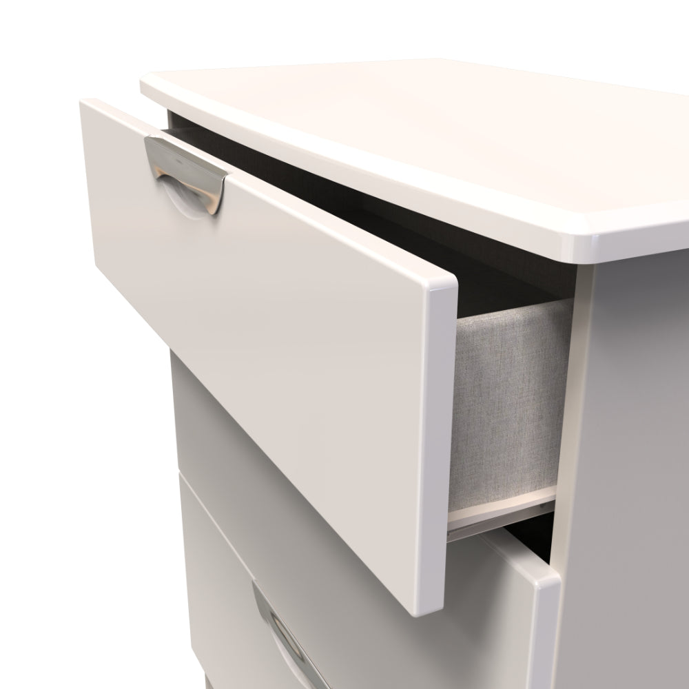 Cairo Ready Assembled Deep Chest of Drawers with 3 Drawers - Kashmir G