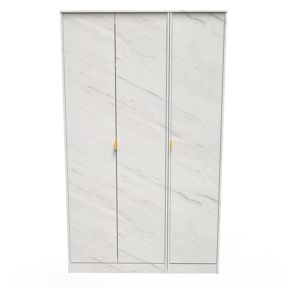 Harare Ready Assembled Wardrobe with 3 Doors - Marble