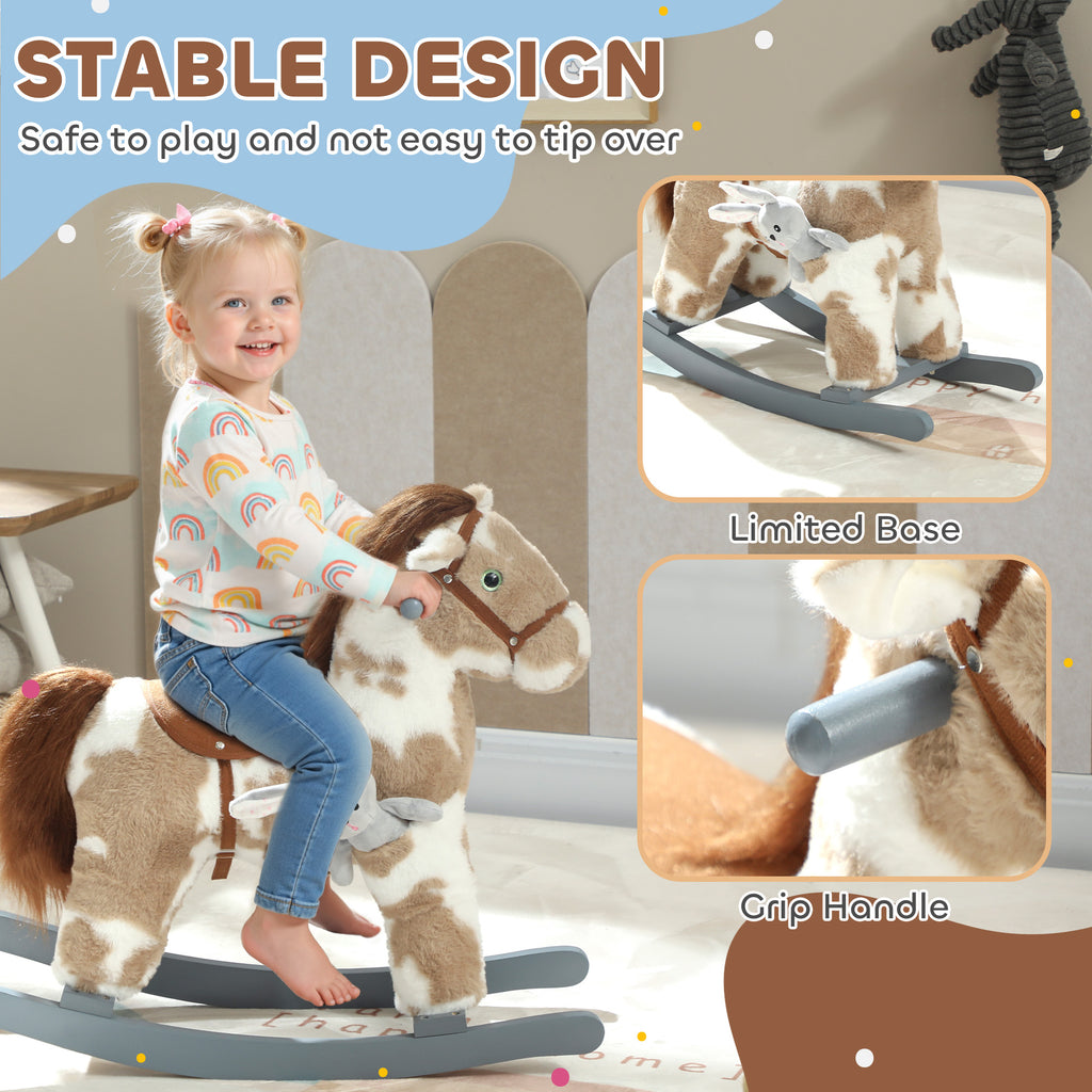 AIYAPLAY Baby Rocking Horse, Animal Rocker with Sound and Toy