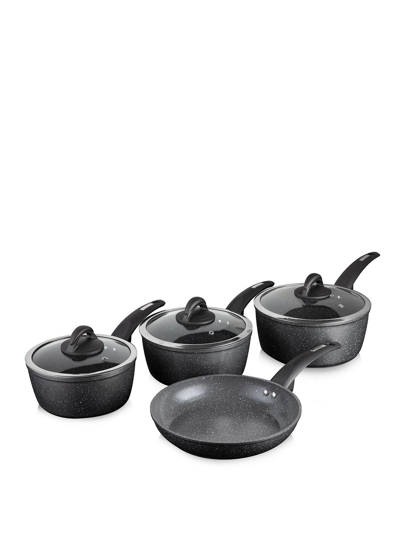 Tower Cerastone 4 Piece Cookware Set - Graphite