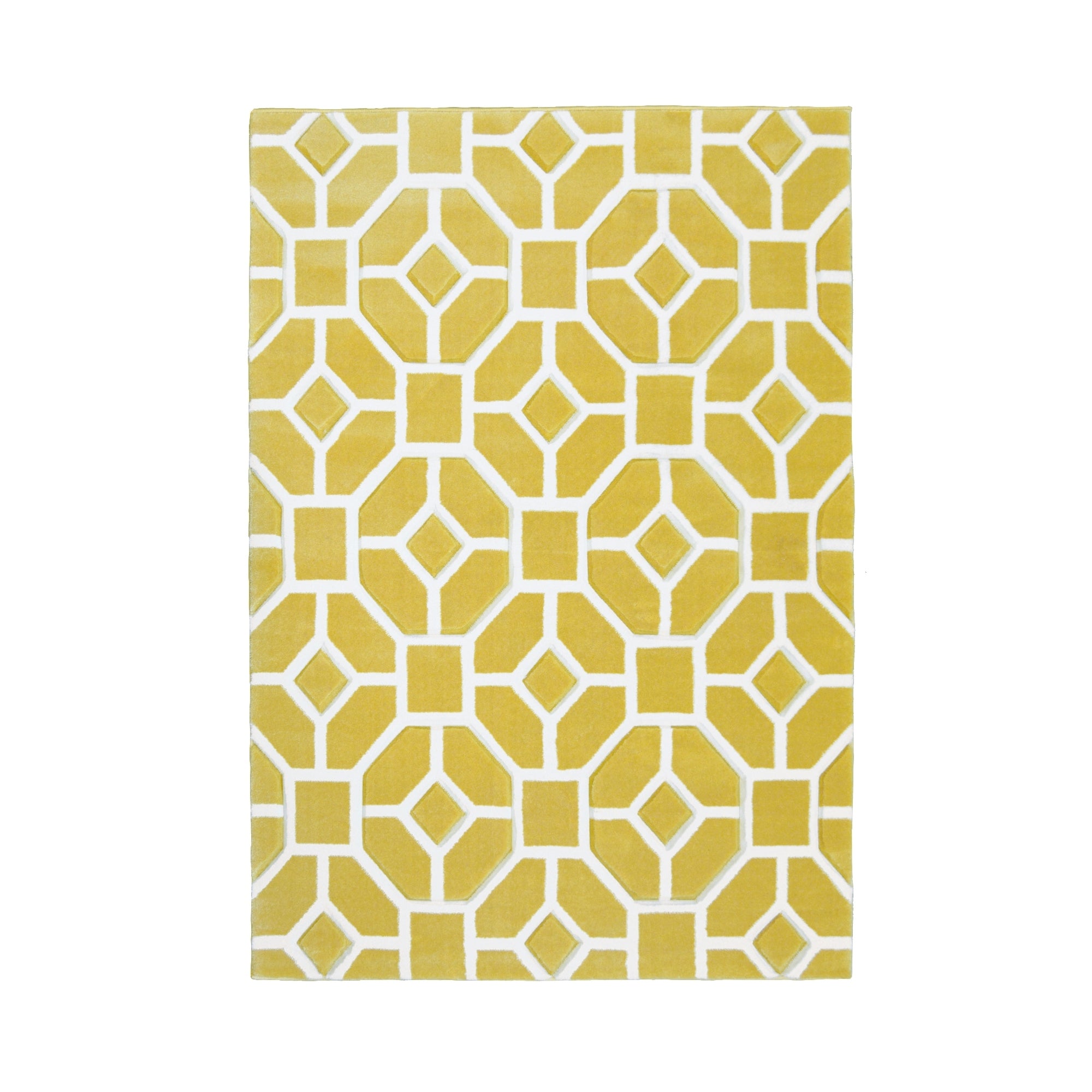Lewis's Home Daytona Tile Geo Rugs - Yellow