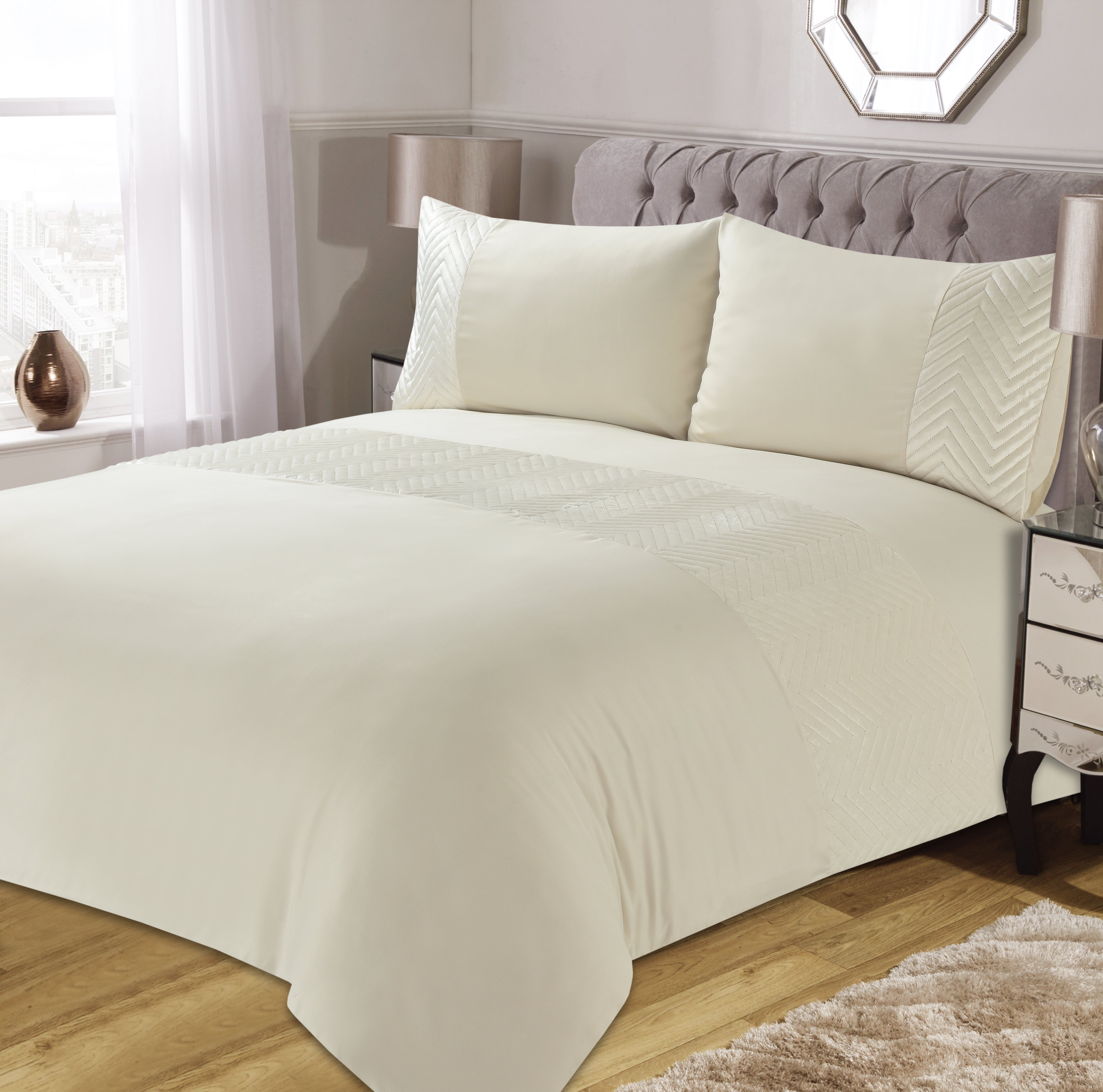 Lewis's Isla Pinsonic Panel Bedding - Natural