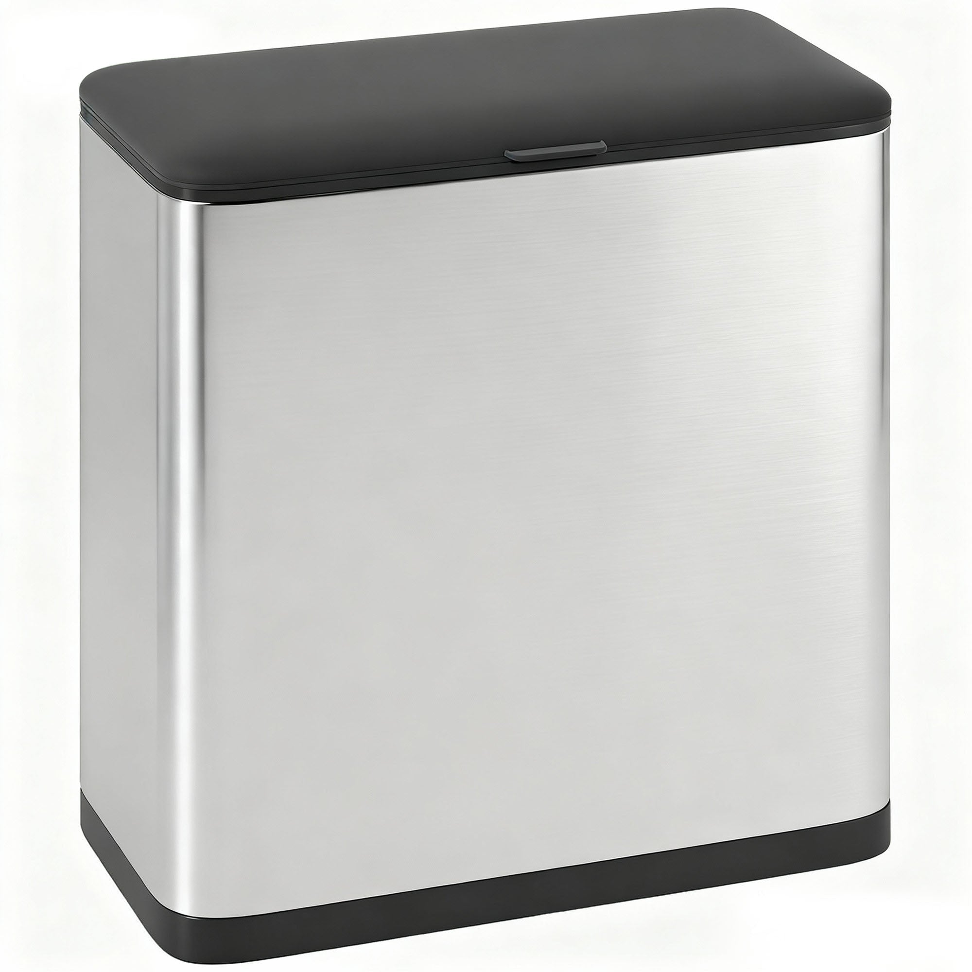 8L Hanging Kitchen Bin, Rubbish Bin W/ Stay-Open Lid For Under Sink