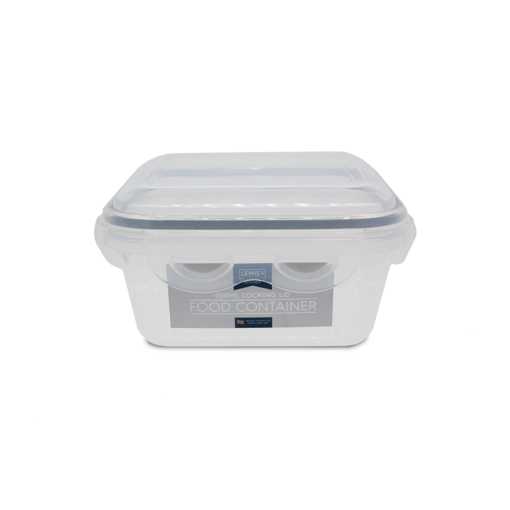 Lewis's Food Container Click Lock - 900ml Square
