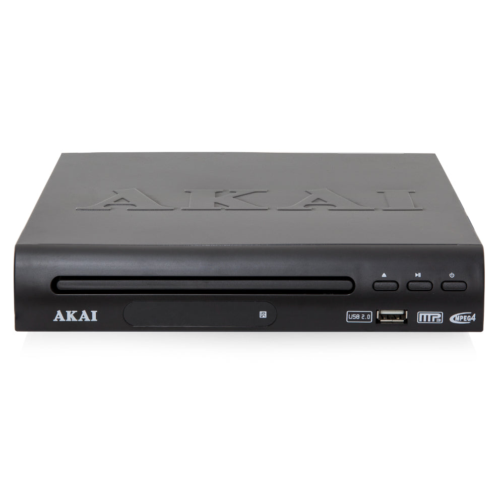 Akai Compact DVD Player with USB - Black