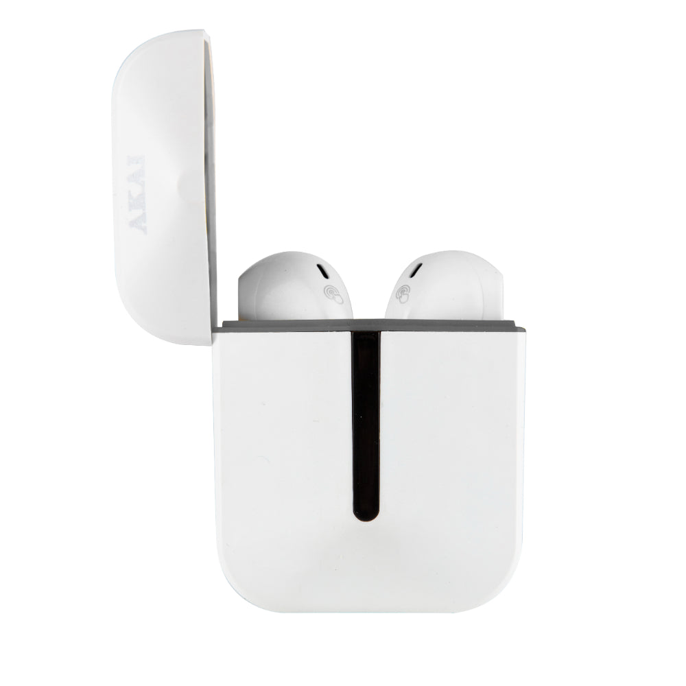 Akai Wireless Bluetooth Earbuds With Charging Case - White