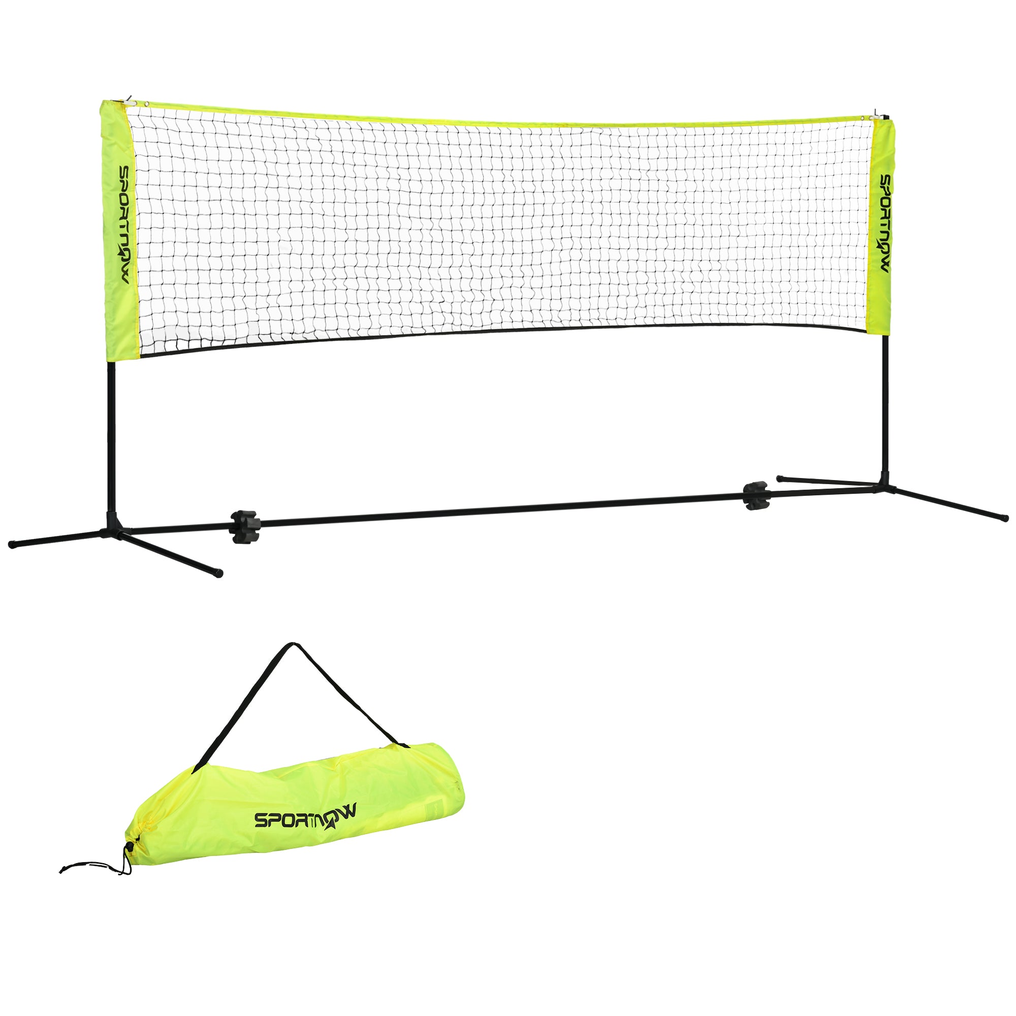 SPORTNOW 3m Badminton Net, Adjustable Sports Net For Tennis, Volleybal