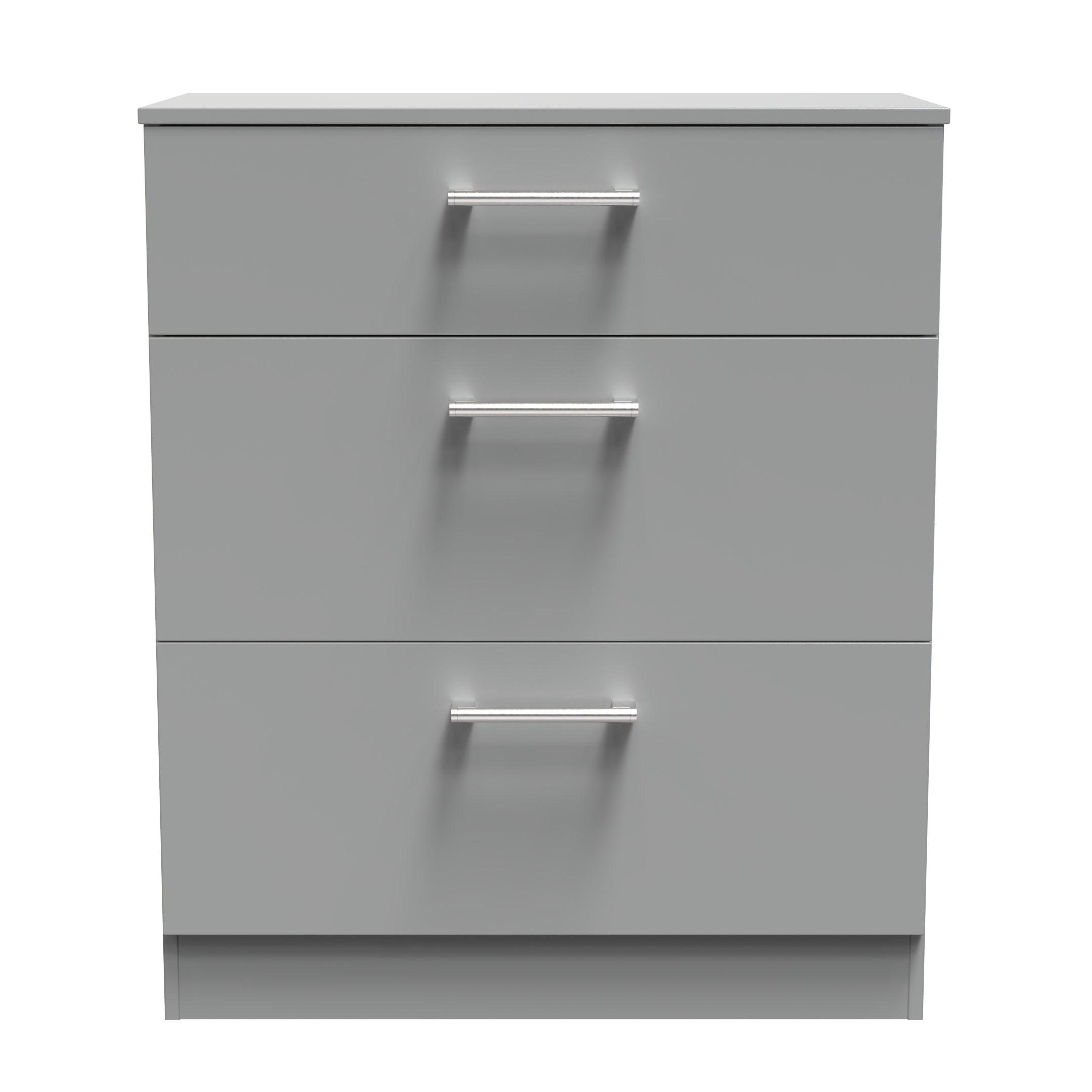 Denver Ready Assembled Chest Of Drawers with 3 Drawers - Grey