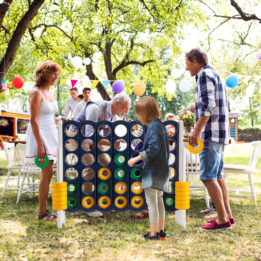 Jumbo 4-to-Score Giant Game Set With 42 Jumbo Rings And Quick-Release