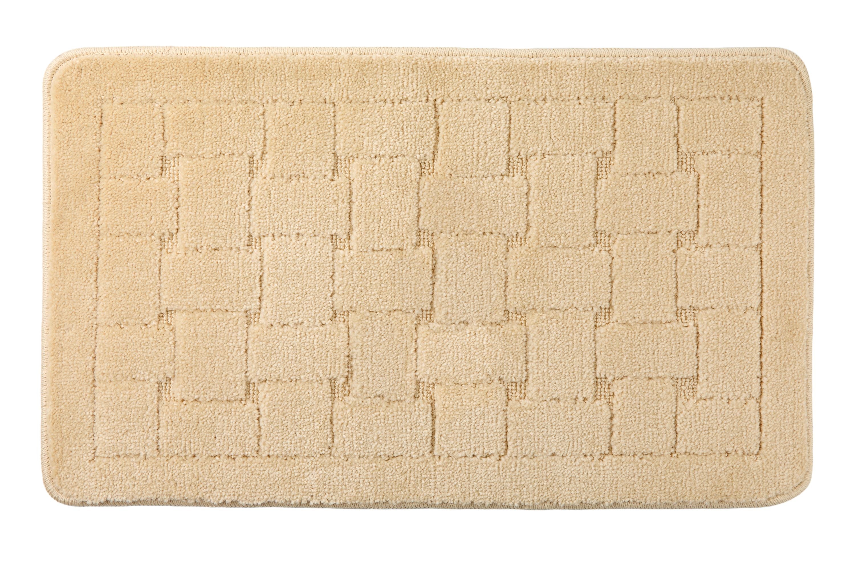 Orkney - Crosshatch Bath mat in Cream
