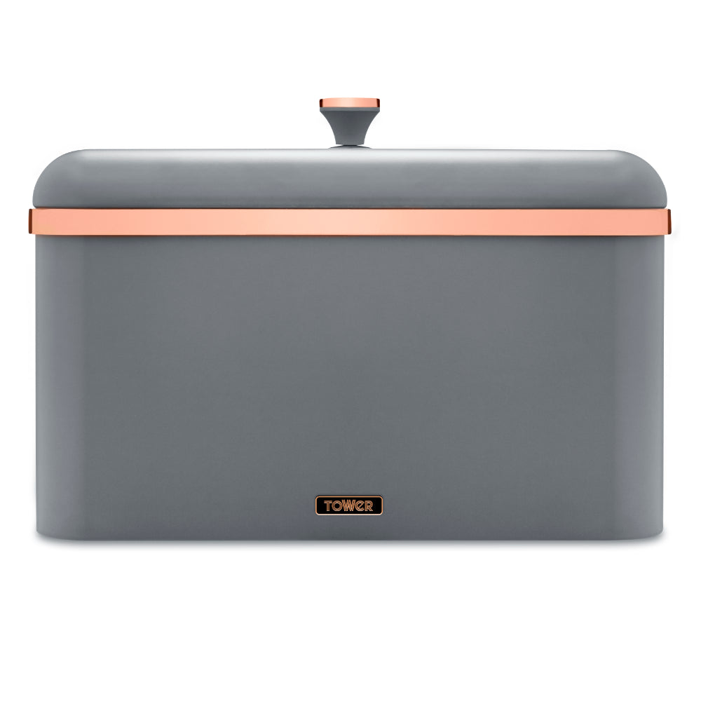 Tower Cavaletto Bread Bin Grey - Grey