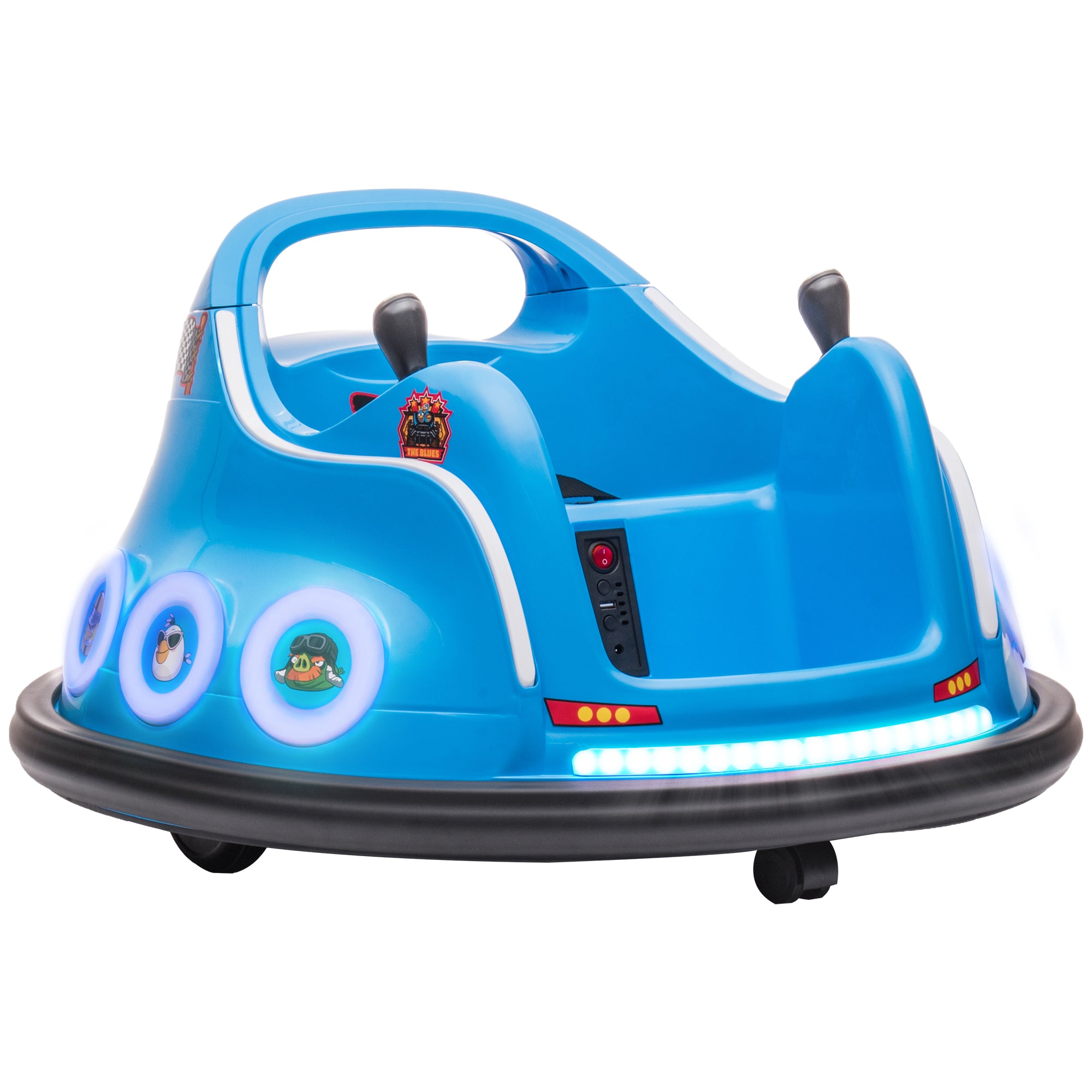 AIYAPLAY Angry Bird Licensed Bumper Car for Kids w/ Joysticks