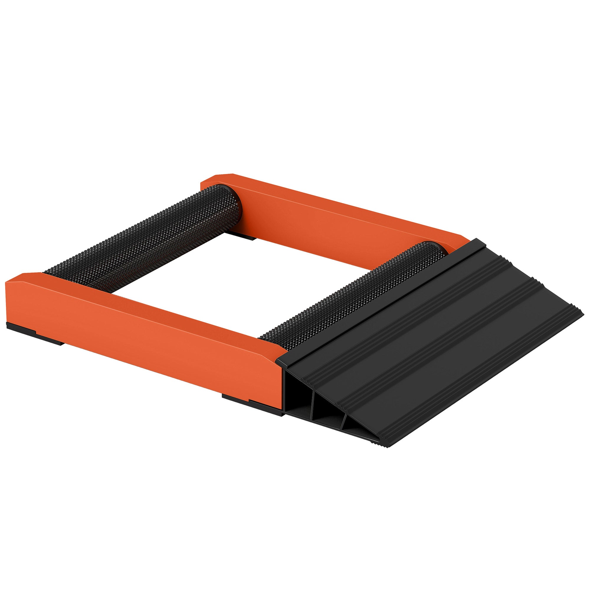 HOMCOM Motorcycle Wheel Roller Stand for Tyre Cleaning and Chain Lubri