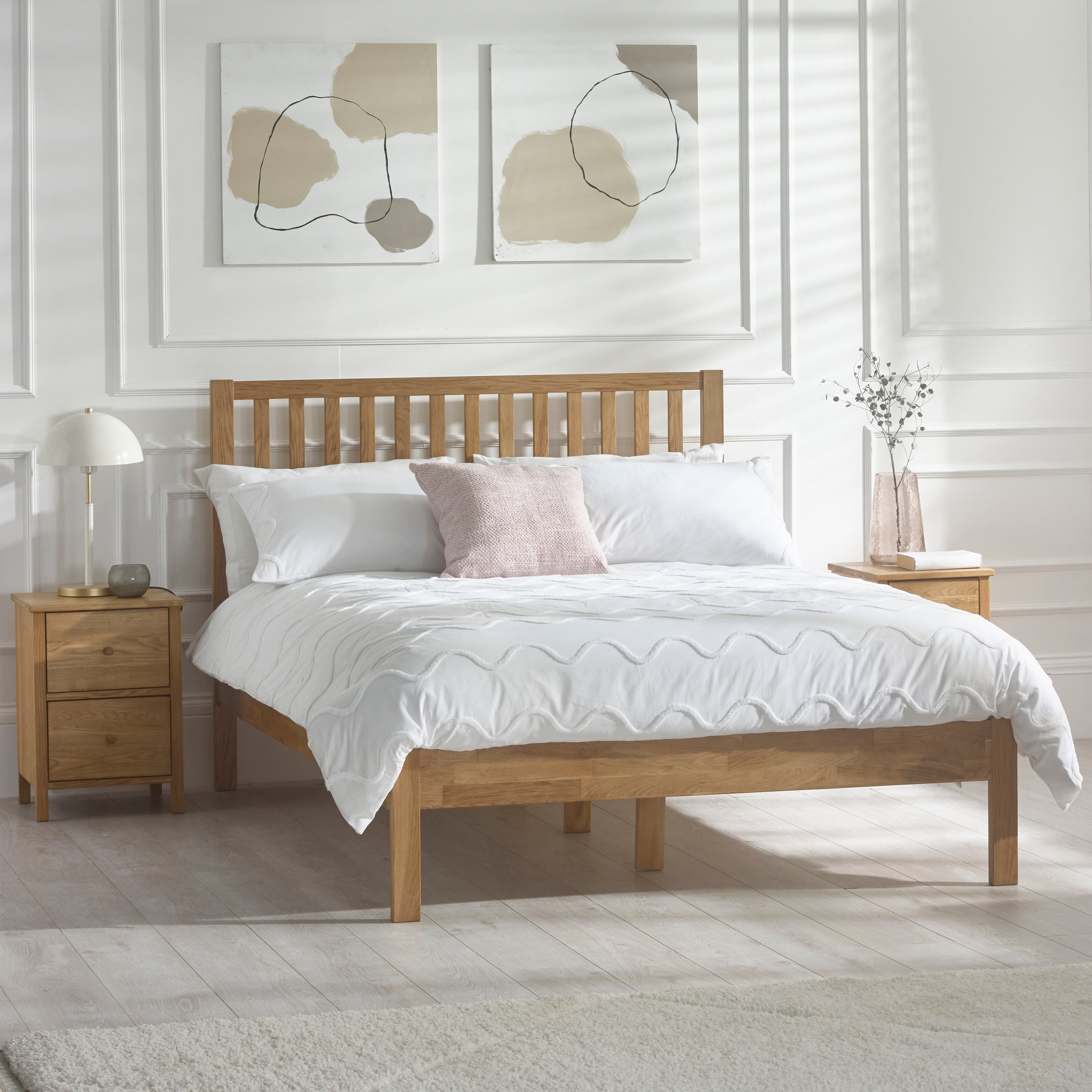 Rowan King Bed - Oak - 150cm