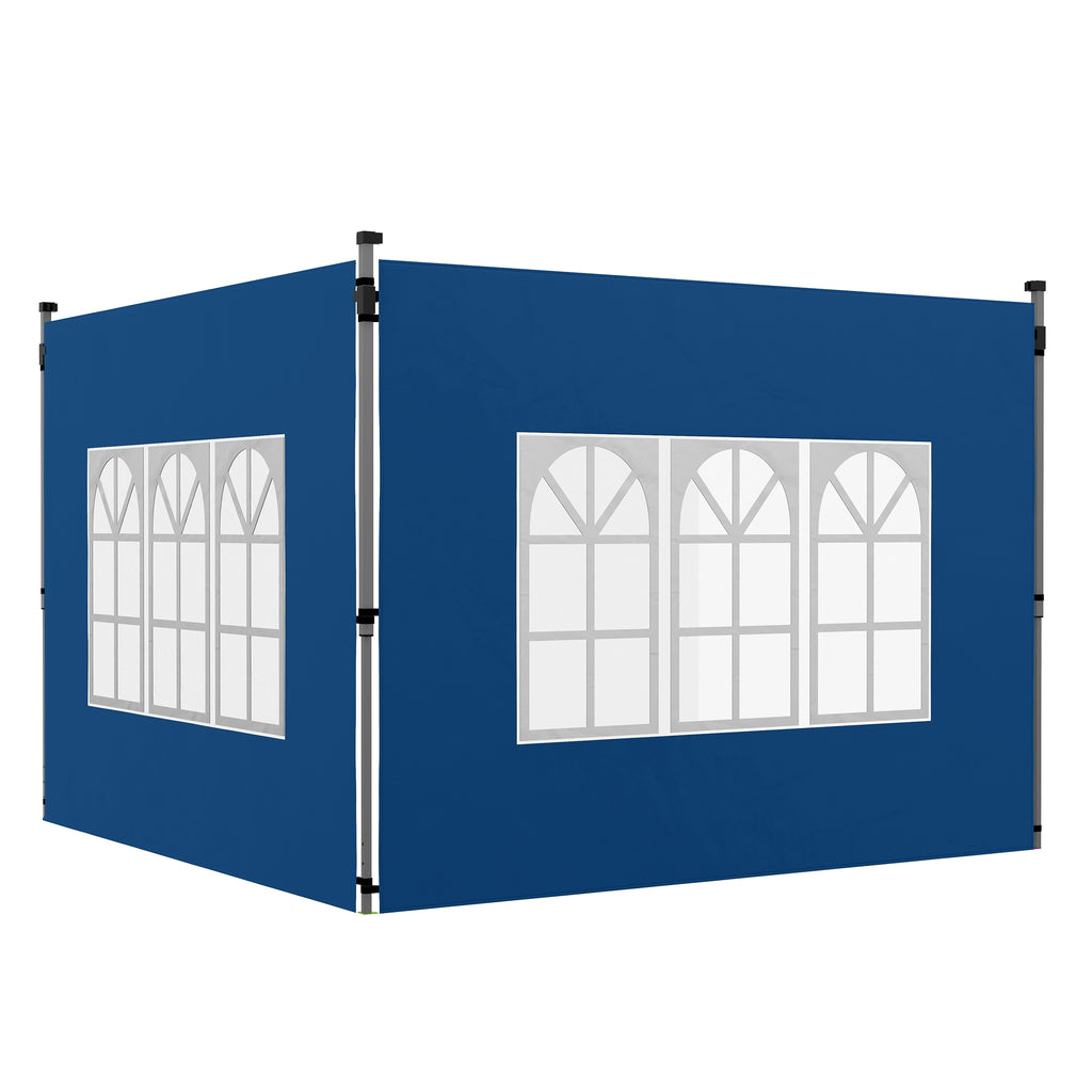 Outsunny Gazebo Side Panels for 3x3(m) or 3x4m Pop Up Gazebo, 2 Pack,