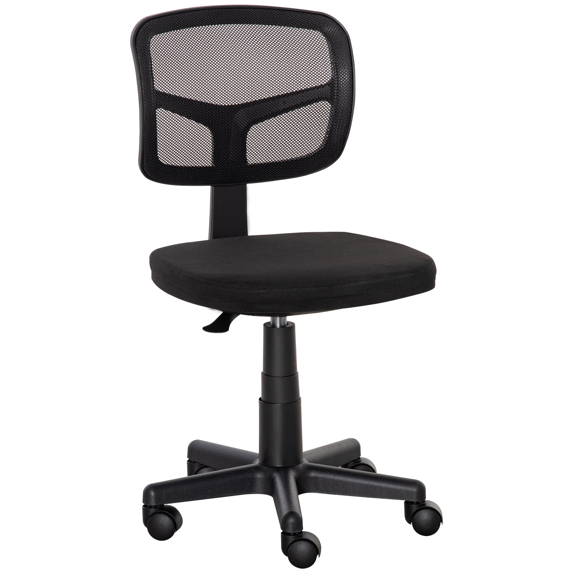 Vinsetto Small Office Chair Without Arms, Ergonomic Swivel Mesh Desk C