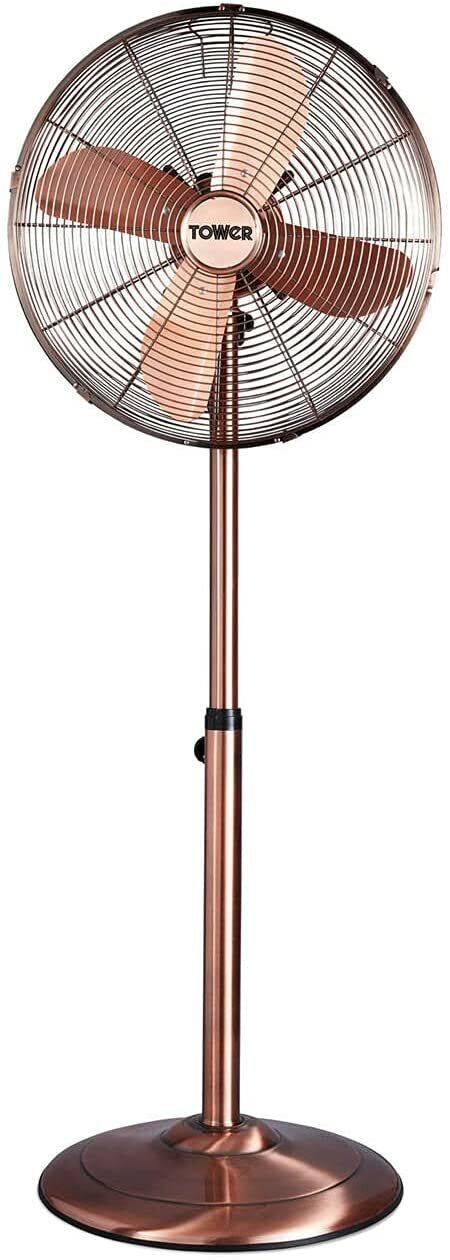 Tower Pedestal Fan with Stand 16" - Copper