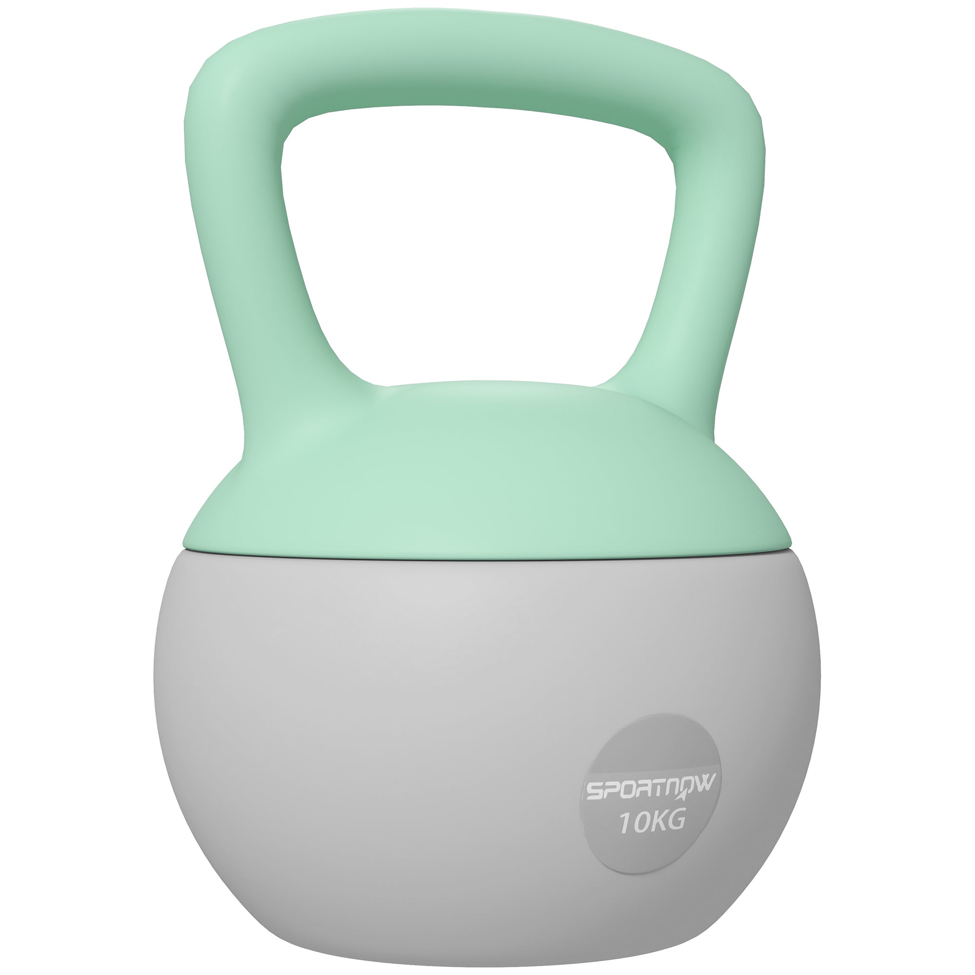 SPORTNOW 10KG Kettlebell With Soft Body And Non-Slip Handle, Grey And