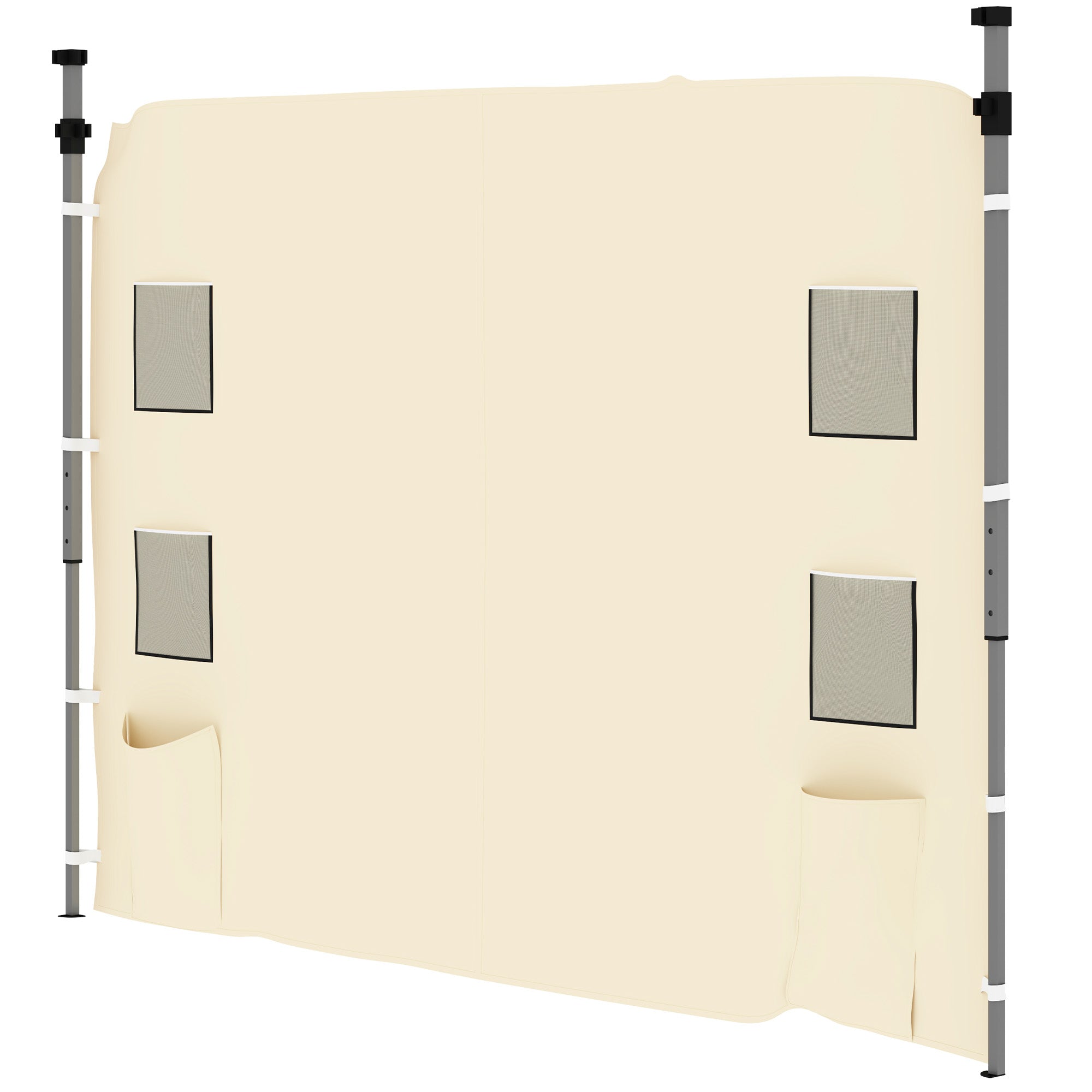 Outsunny Side Panel for 3x3 m Pop Up Gazebos, 1 Pack Sidewall Only