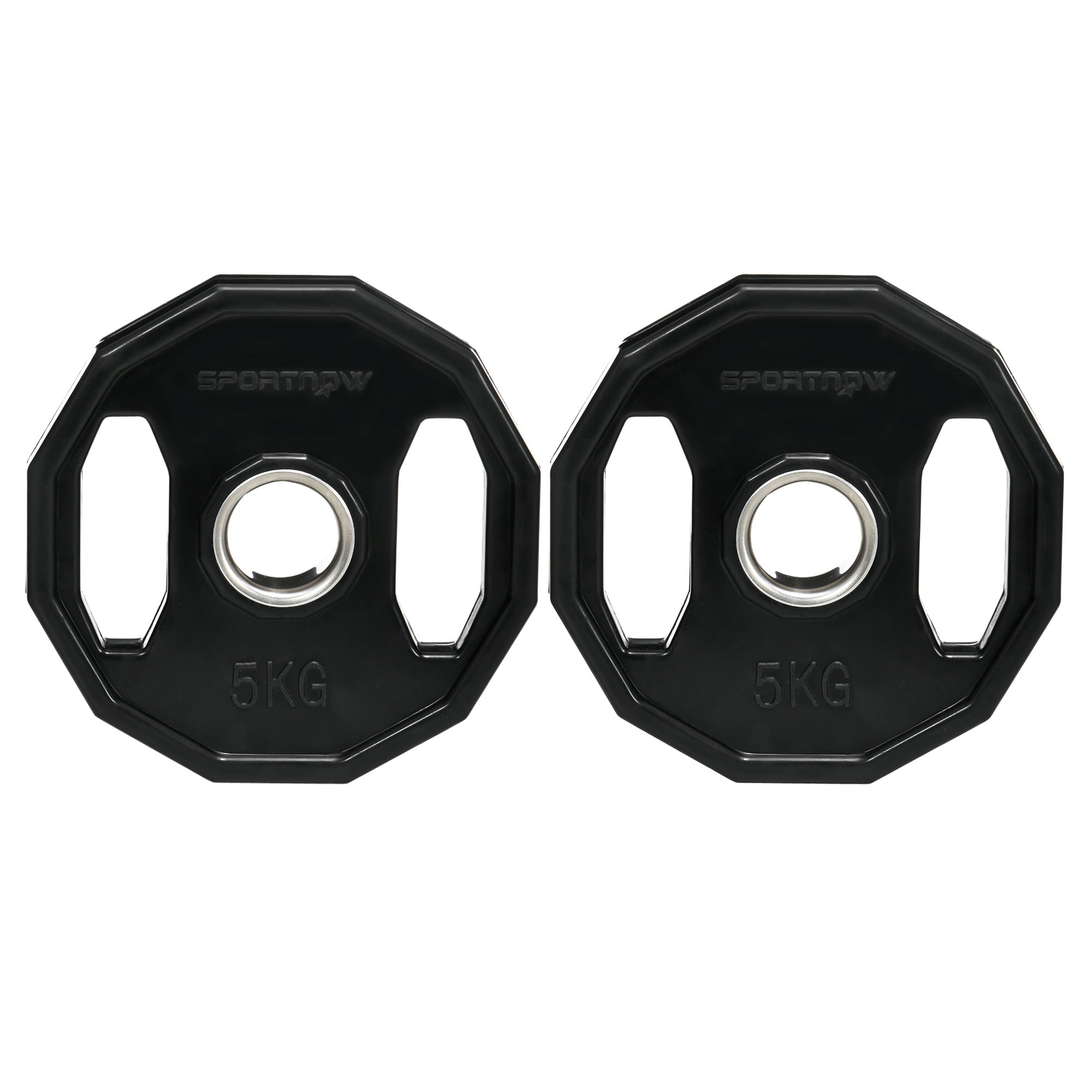 SPORTNOW Olympic Weight Plates Set With 2inch - 5cm Holes For Home Gym