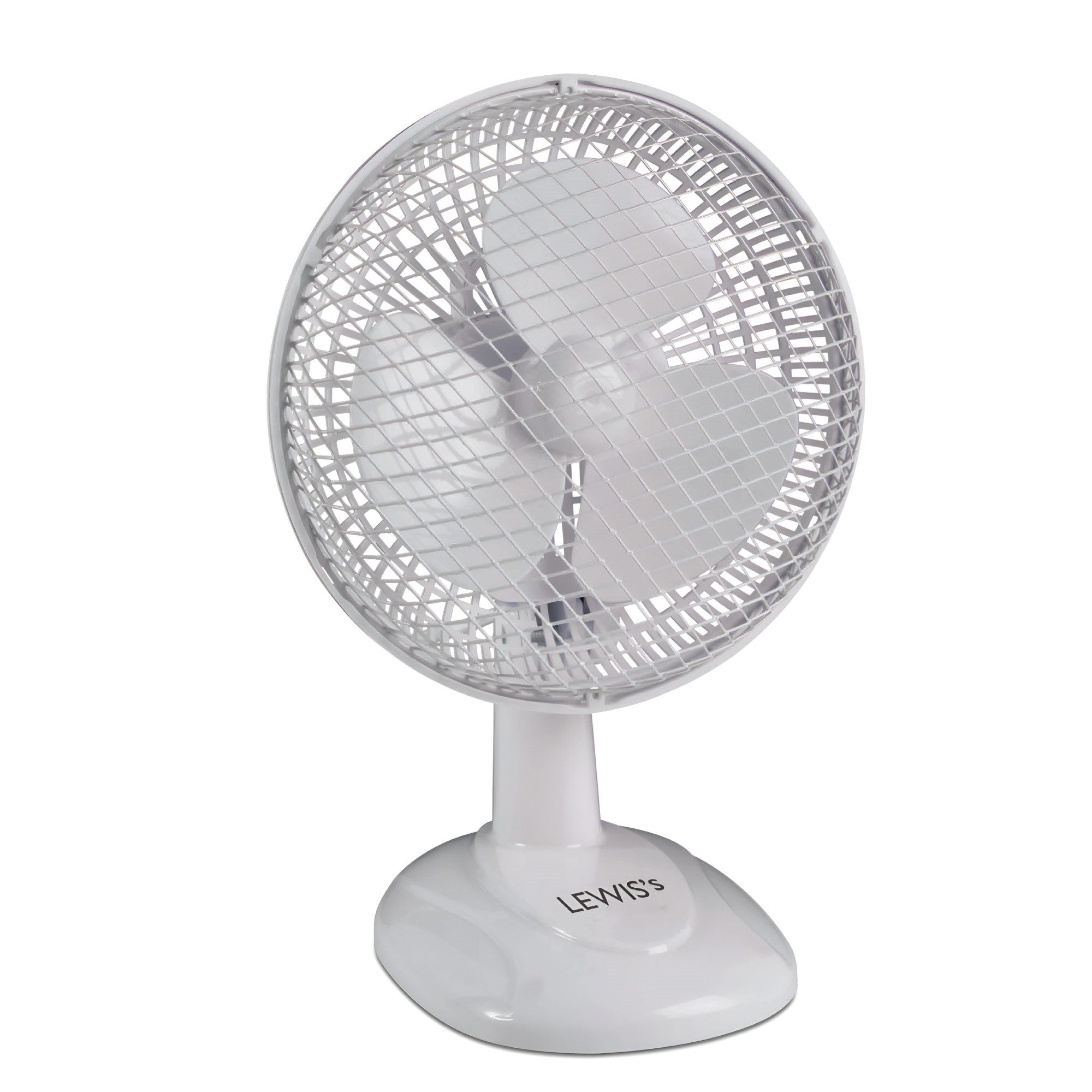 Lewis's 6 Inch Desk Fan - White