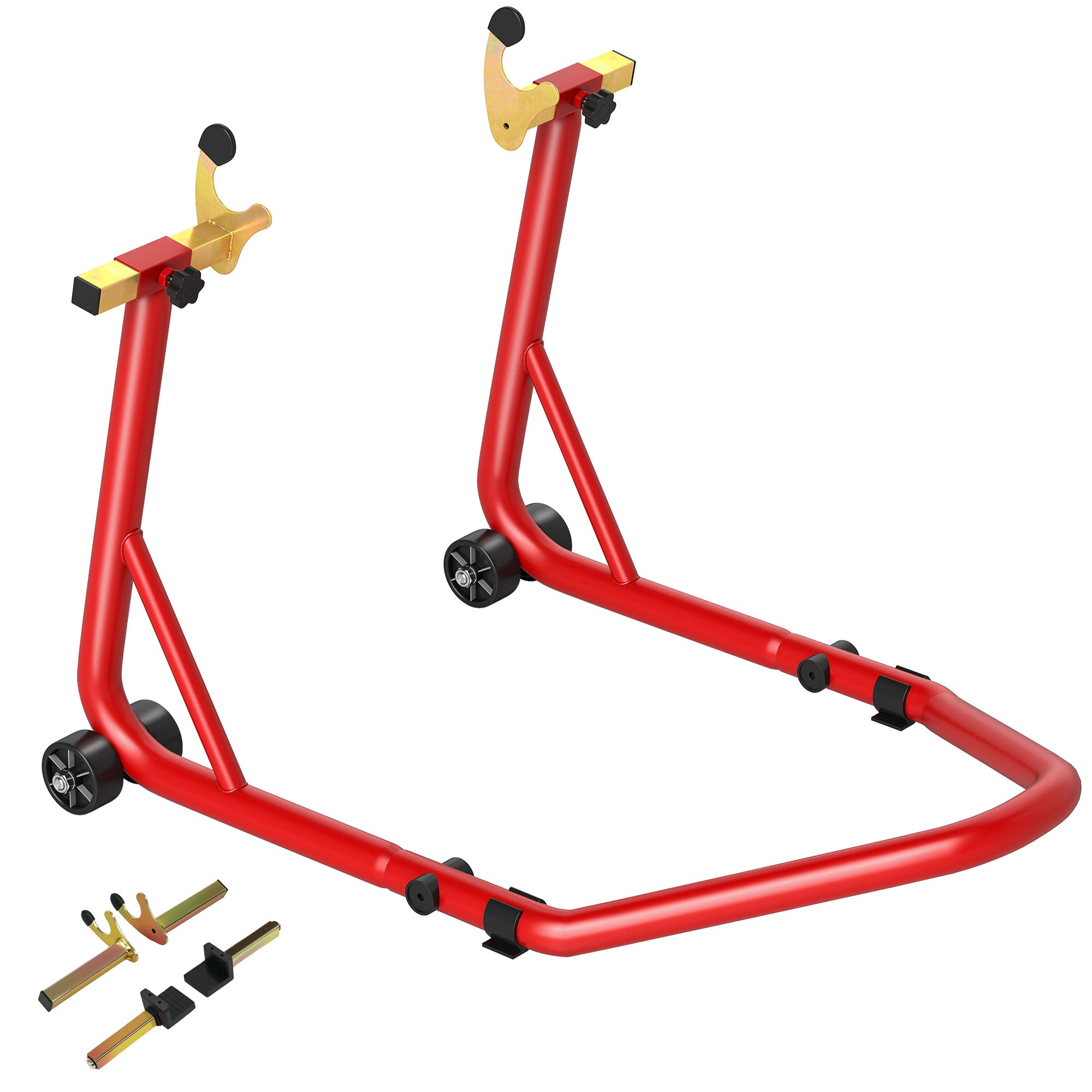HOMCOM Motorcycle Rear Wheel Stand, 544kg Motorcycle Paddock Stand, Re