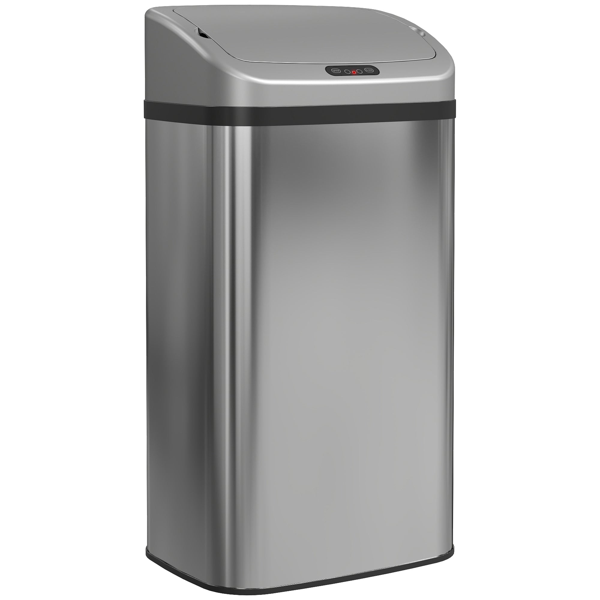 HOMCOM 48L Sensor Bin, Stainless Steel Kitchen Bin With Automatic Clos