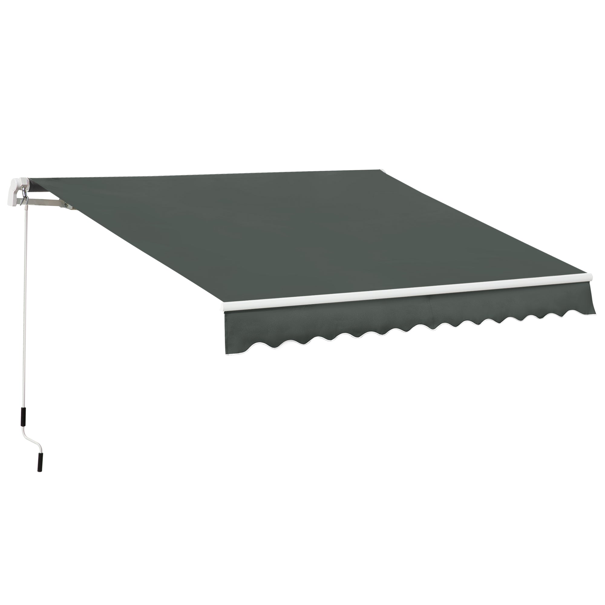 Outsunny Retractable Sun Shade 3.5 x 2.5m - Grey