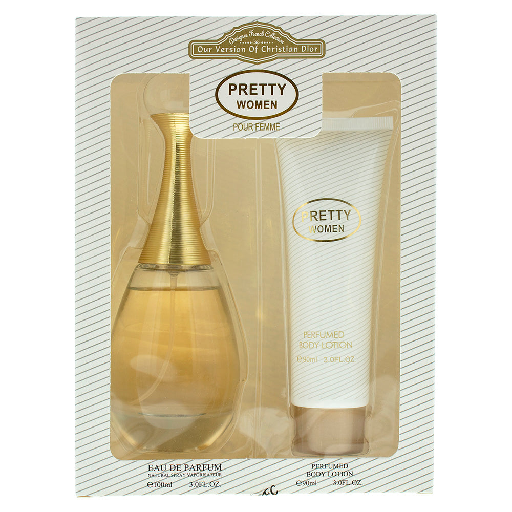 Designer French Collection Pretty Women Eau de Parfum 2 Pieces Gift Se