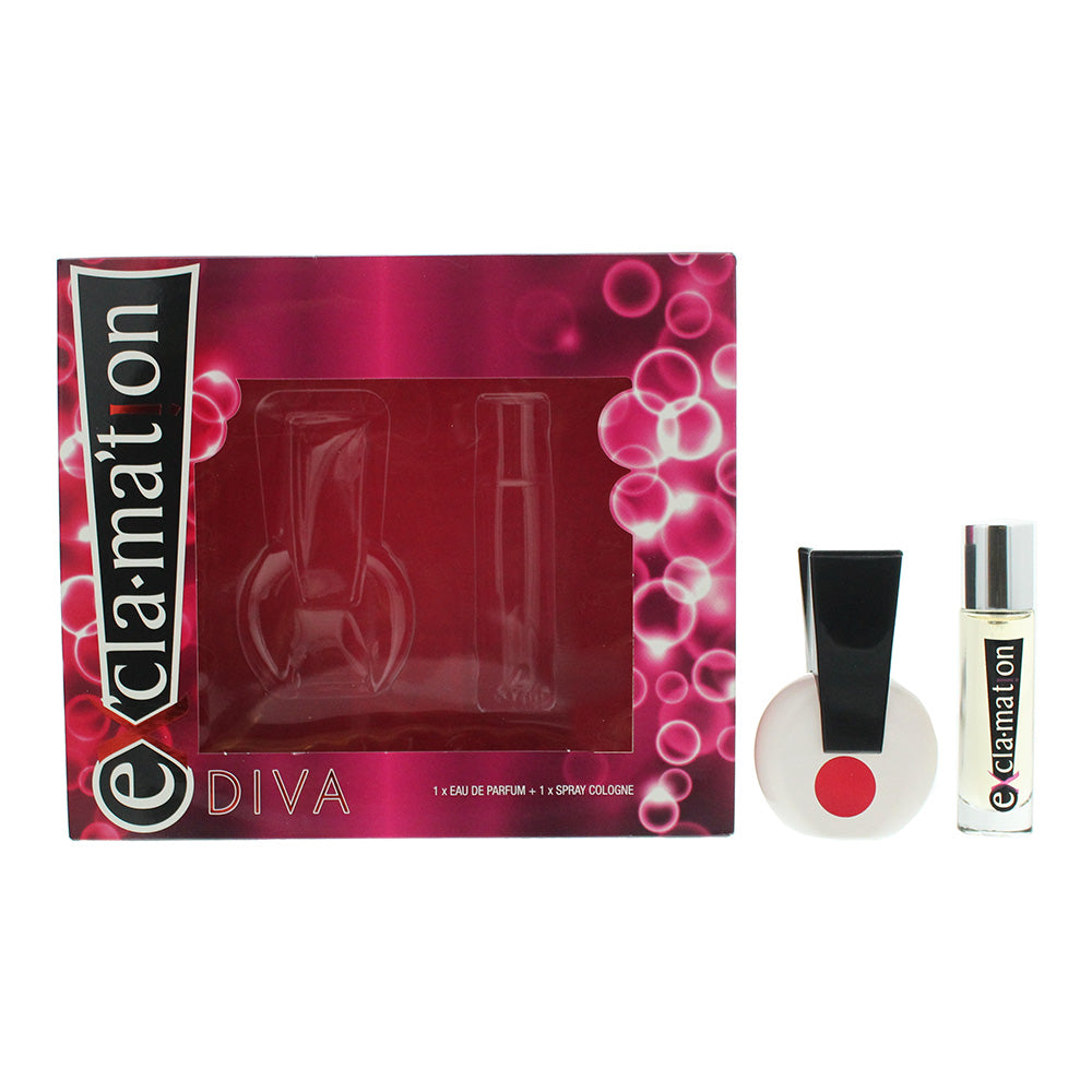 Coty Ex'cla-Ma'tion Diva 2 Piece Gift Set: Eau De Parfum 30ml - Cologn