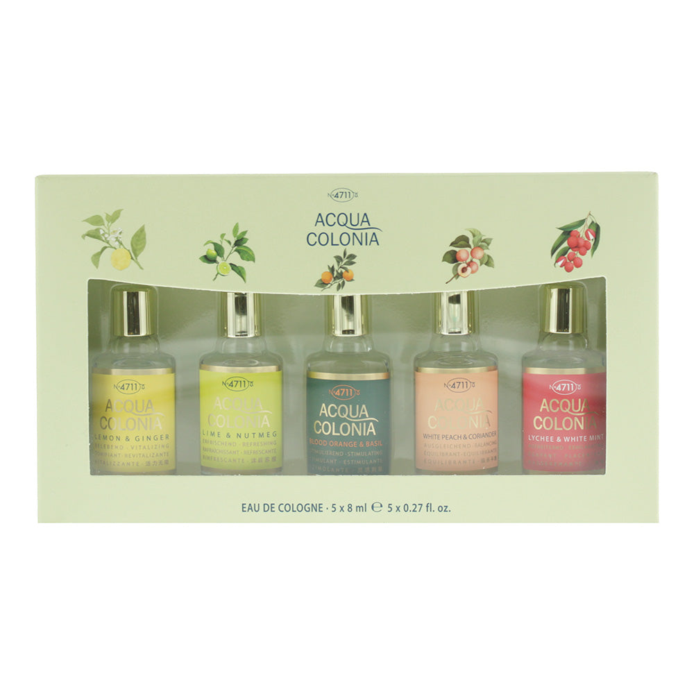 4711 Acqua Colonia 5 Piece Gift Set: Lychee & White Mint Eau de Cologn