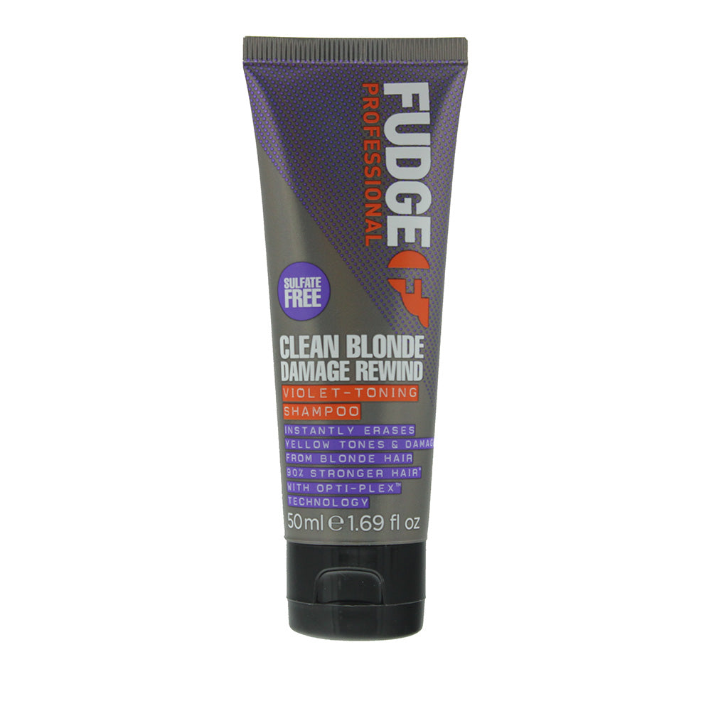 Fudge Professional Clean Blonde Damage Rewind Violet-Toning Shampoo 50