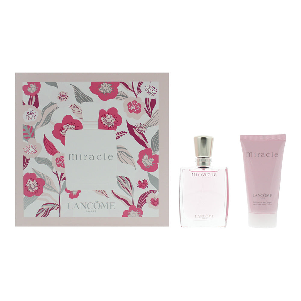 Lancôme Miracle 2 Piece Gift Set: Eau De Parfum 30ml - Body Lotion 50m