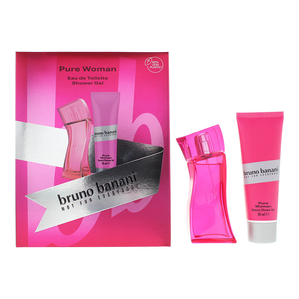 Bruno Banani Pure Woman 2 Piece Gift Set: Eau De Toilette 30ml - Showe